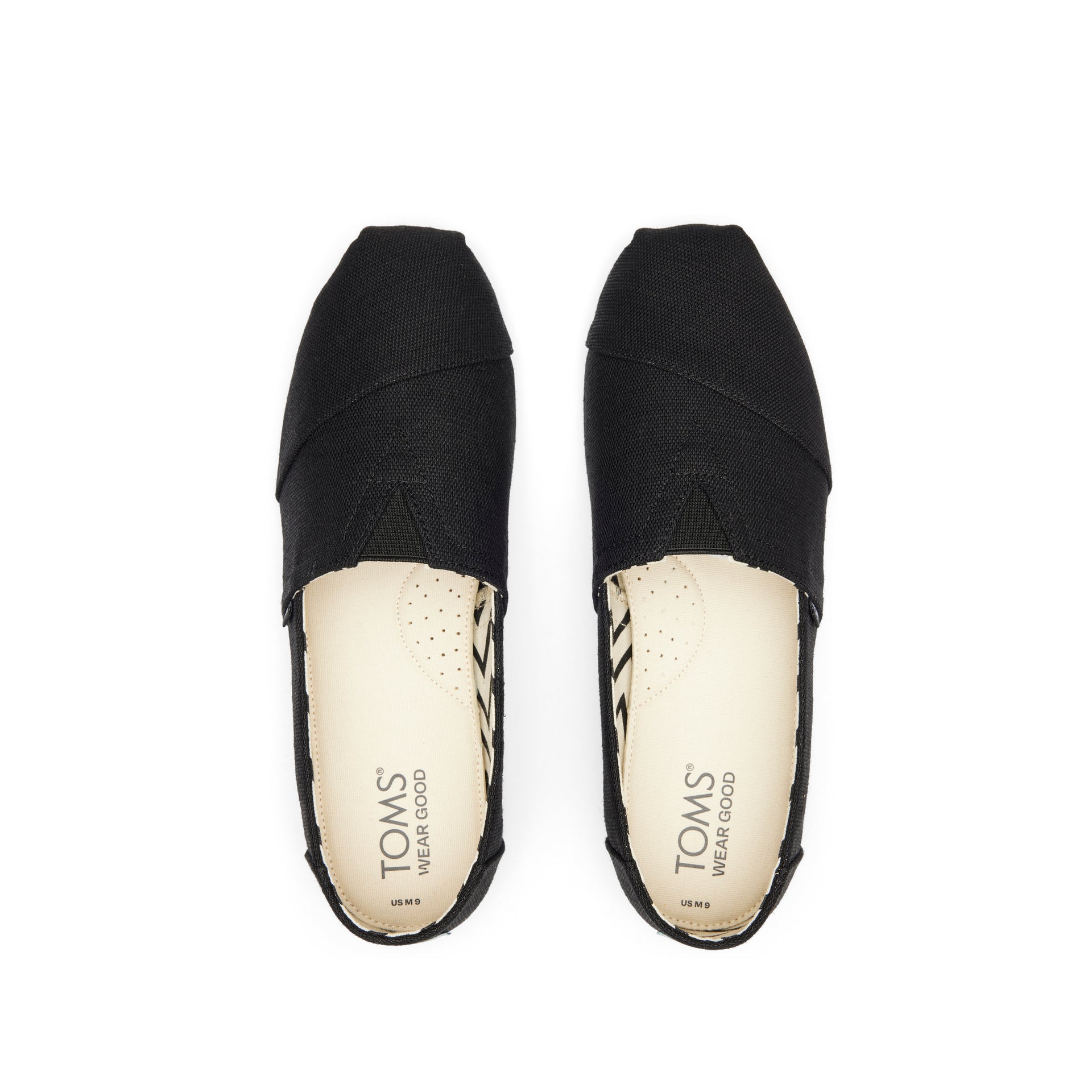 Mens Alpargata All Black Heritage Canvas Espadrille – TOMS.com