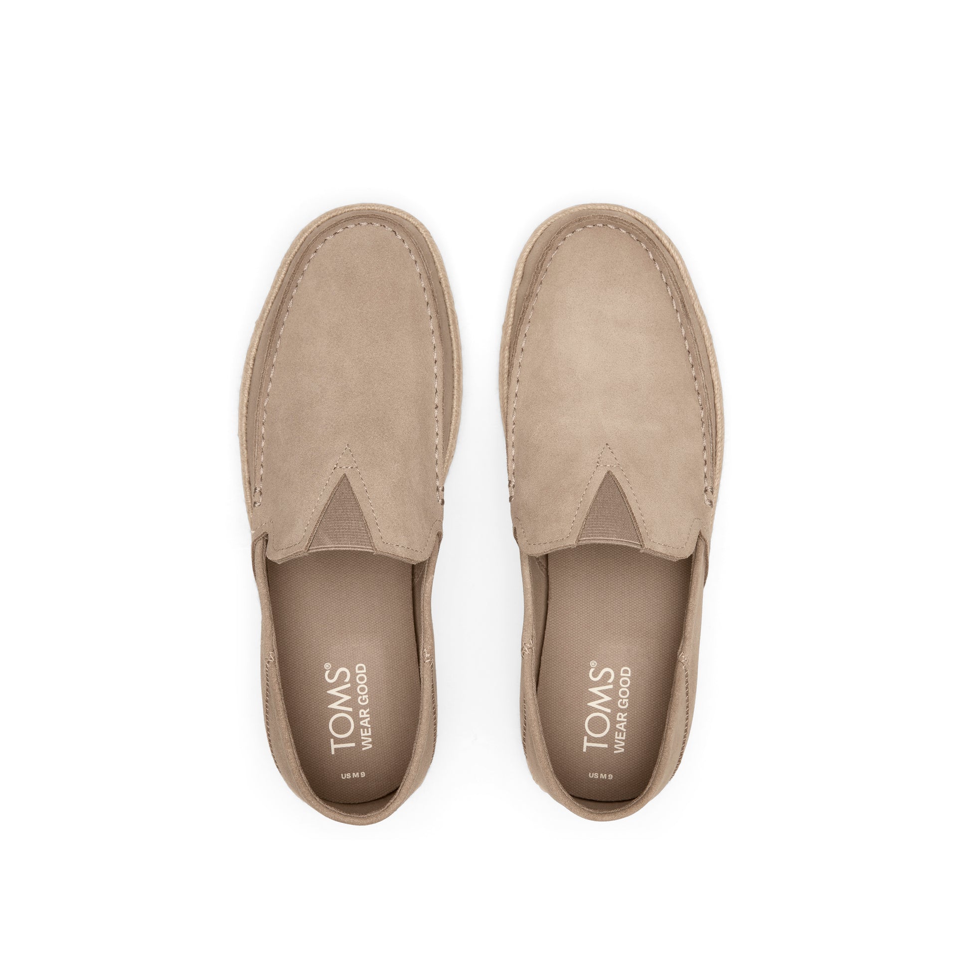 Mens Alonso Taupe Suede Rope Loafer Espadrille – TOMS.com