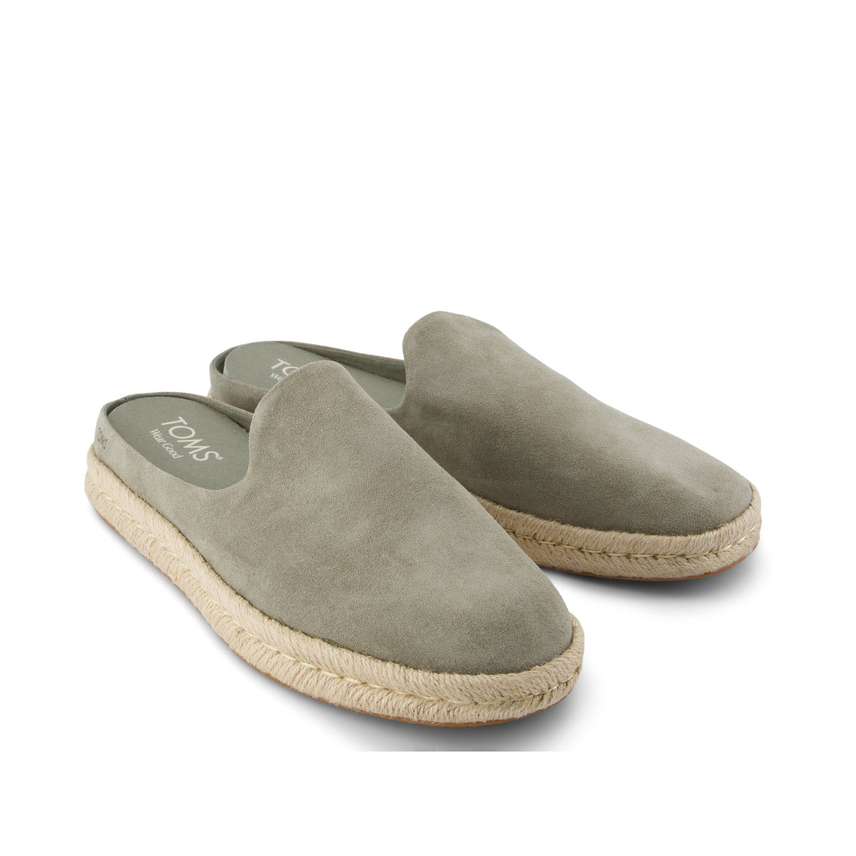 Santiago Mule Vetiver Grey Suede – TOMS.com