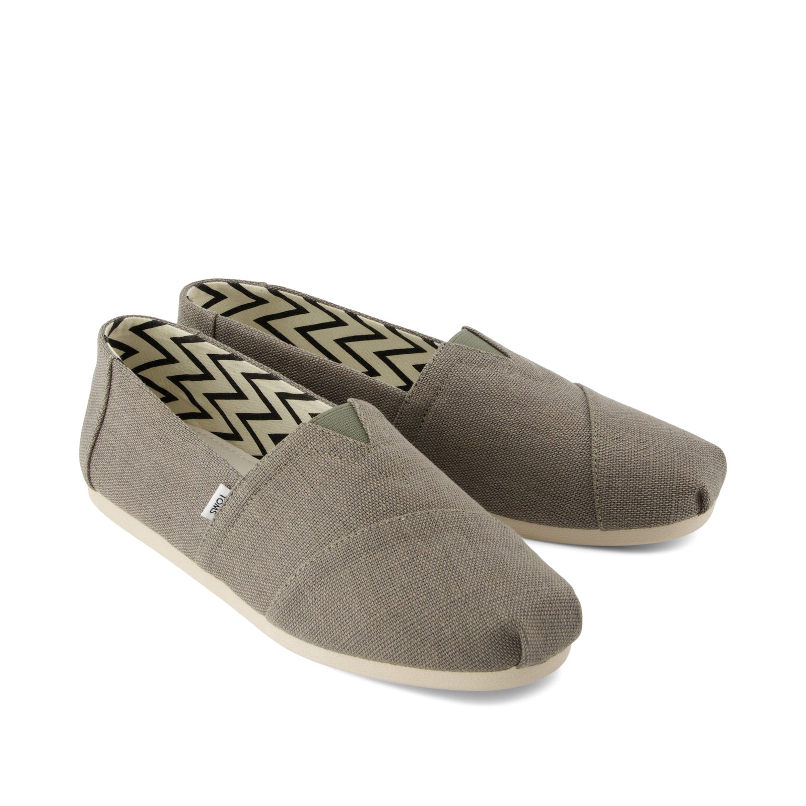 Alpargata Classic Vetiver Grey Heritage Canvas – TOMS.com