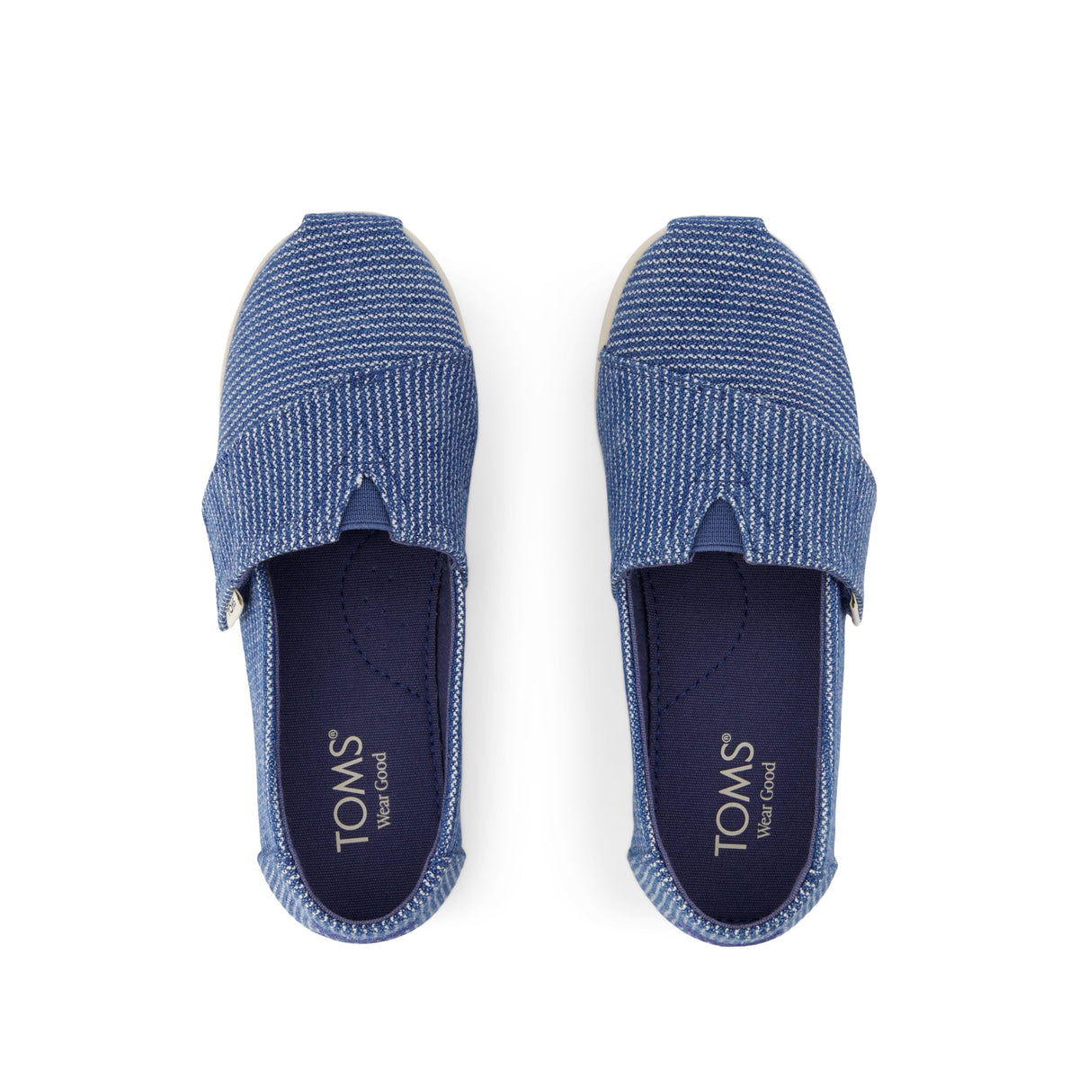 Alpargata Classic Kids Shoe Dark Sky Subtle Stripes – TOMS.com