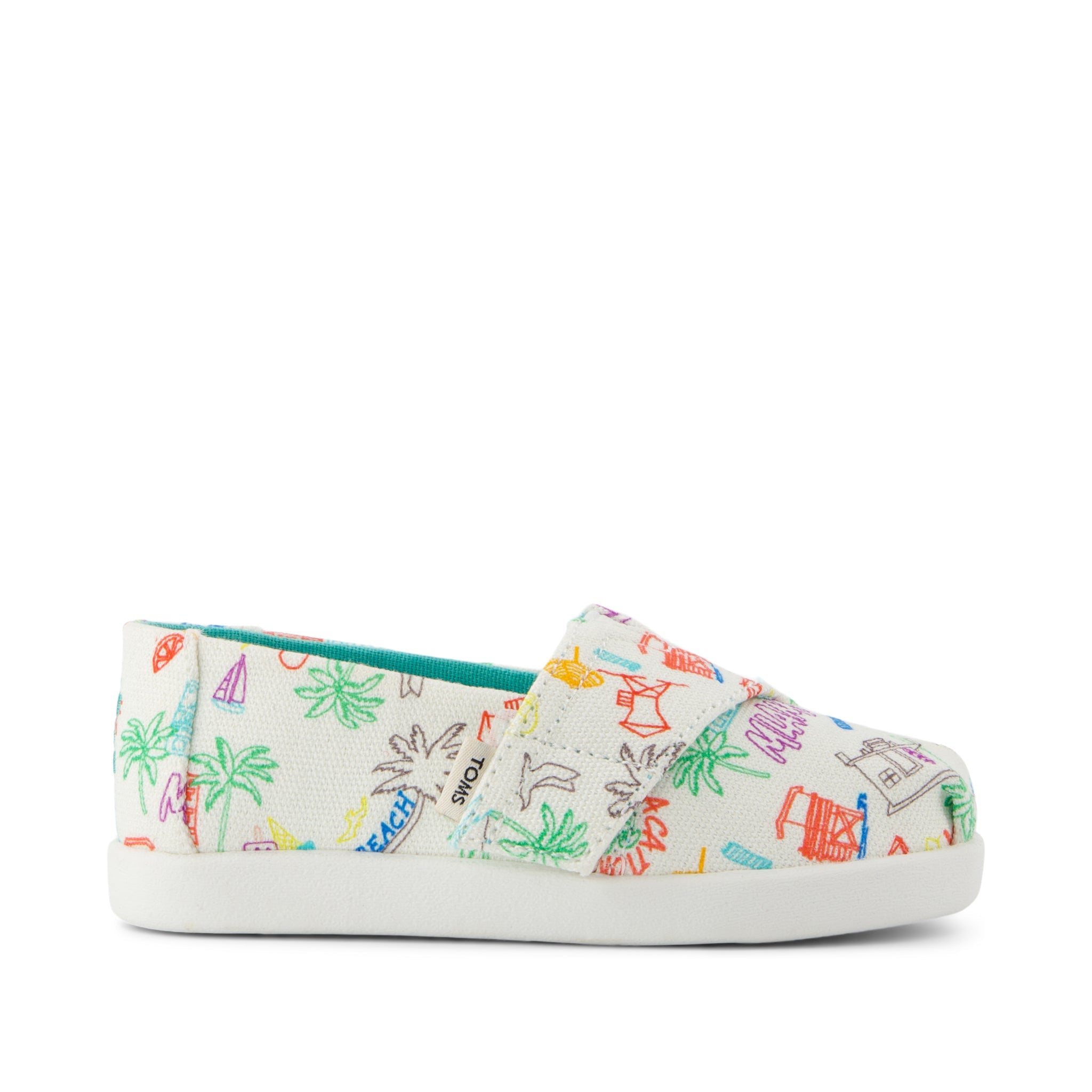 Alpargata Classic Toddler Shoe Marshmallow White Sketchbook Print ...