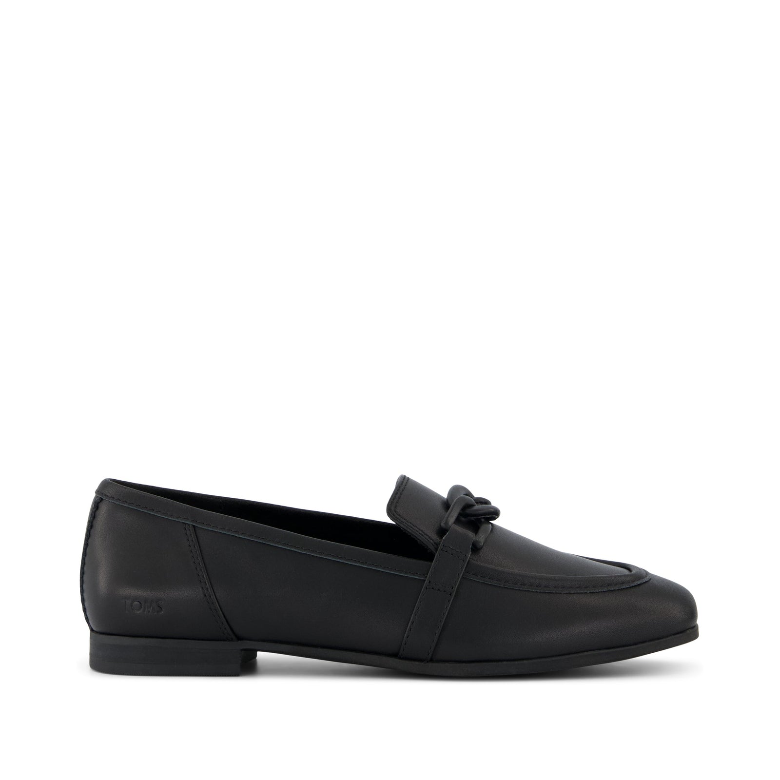 Womens Lynette Loafer All Black Leather with Chain – TOMS.com