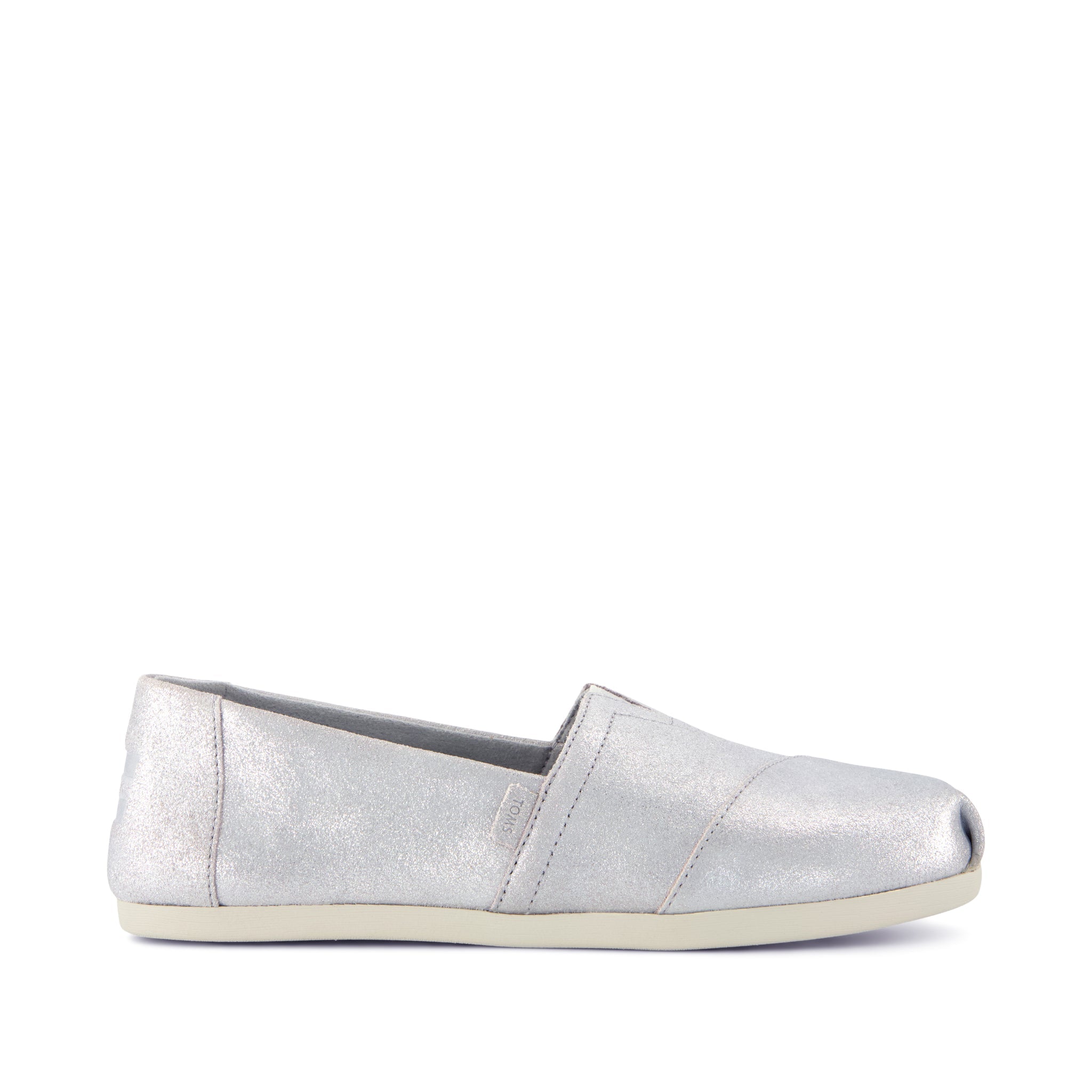 Womens Alpargata Classic Light Grey Metallic Suede – TOMS.com