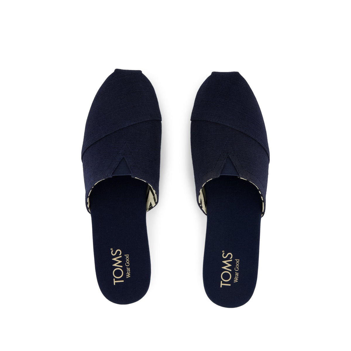 Alpargata Mule Navy Heritage Canvas – TOMS.com