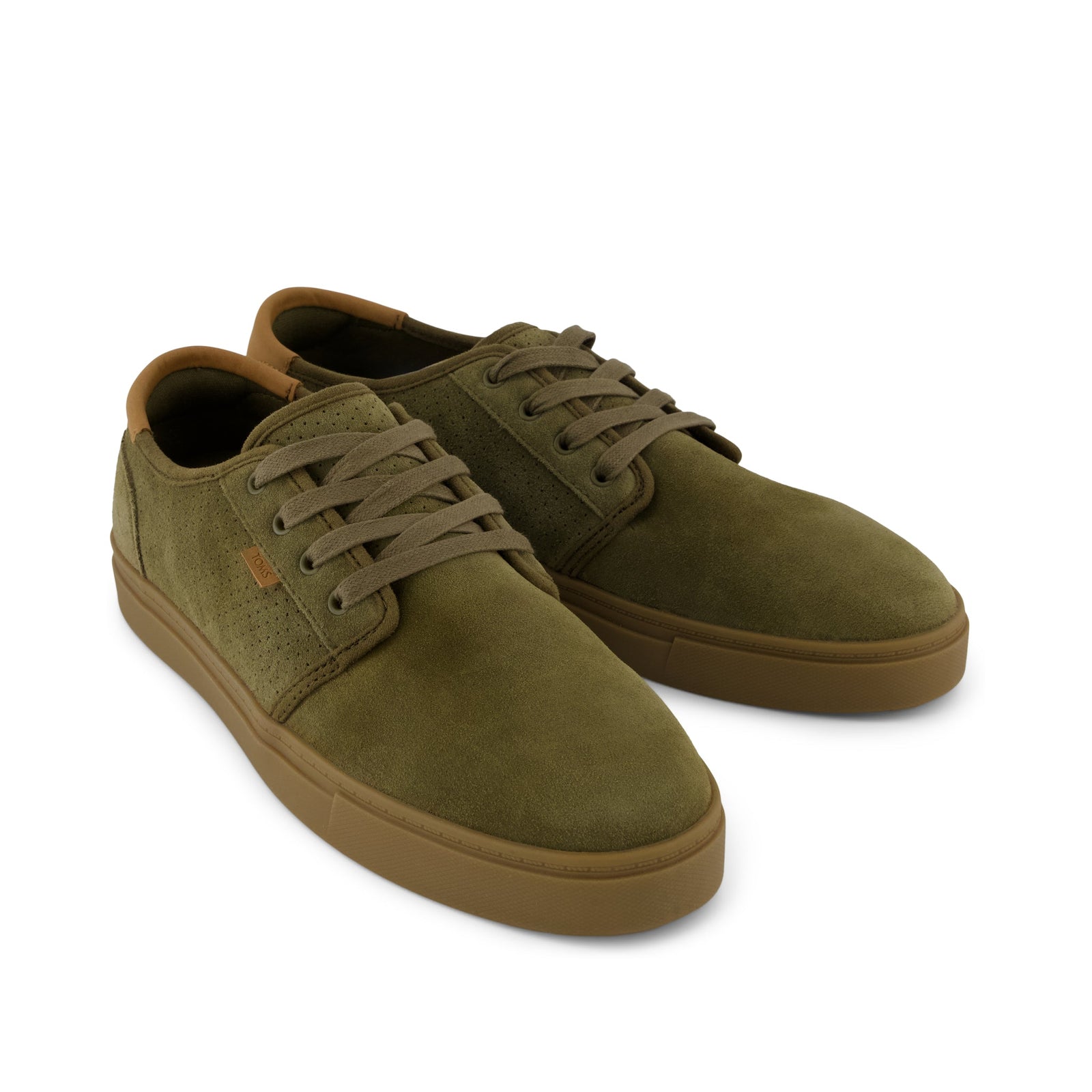 Mens Carlo 2.0 Lace-Up Sneaker Military Olive Perforated Suede – TOMS.com