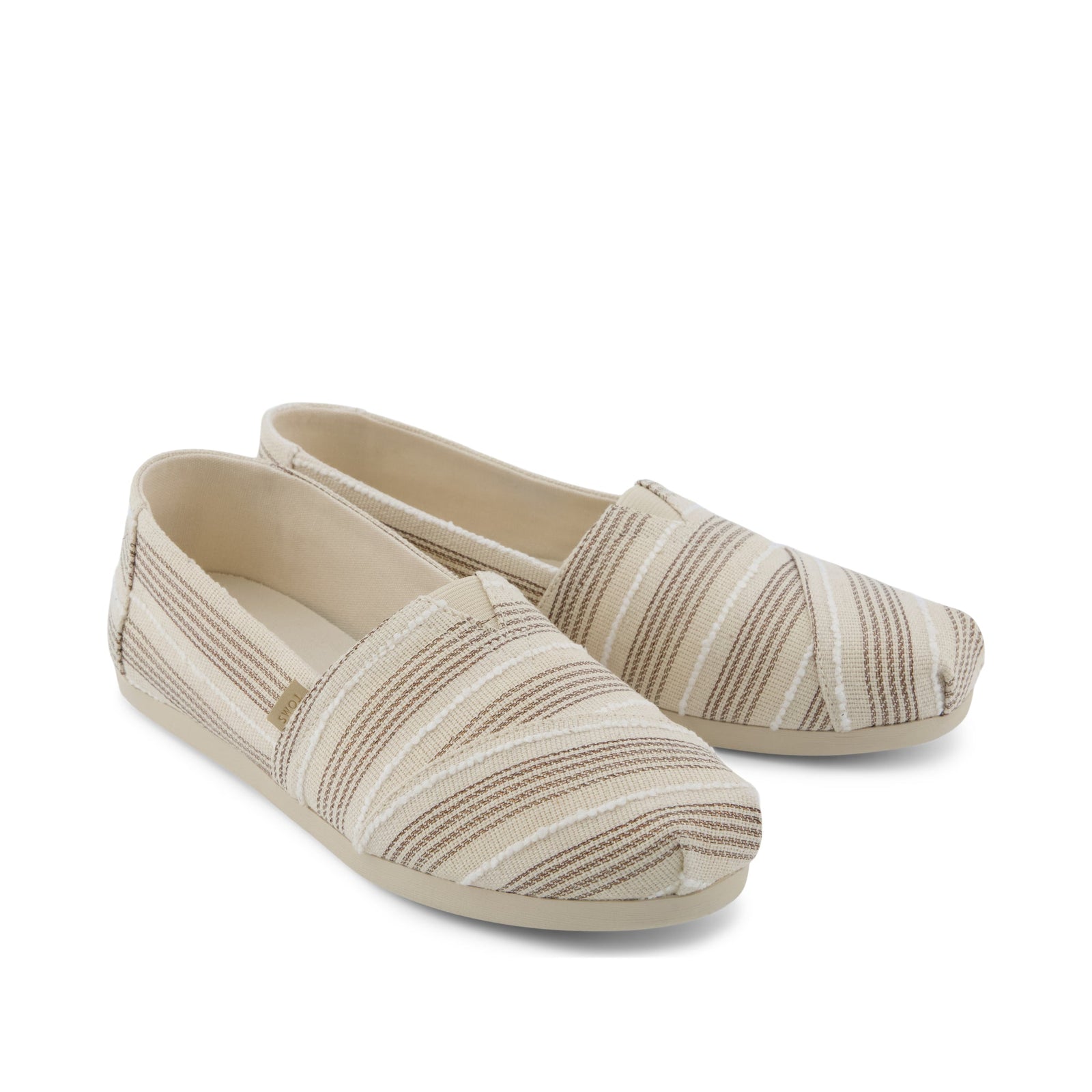 Womens Alpargata Classic Natural Metallic Stripe – TOMS.com