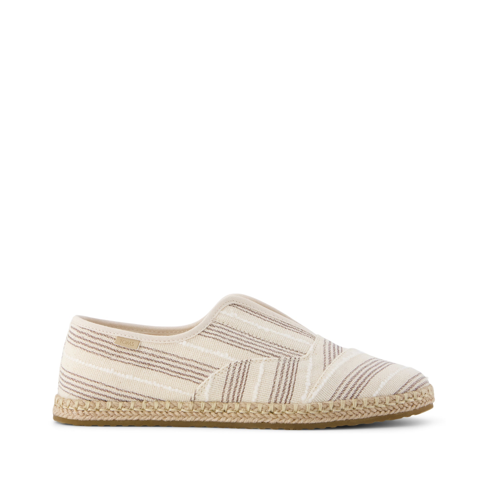 Womens Palmera Plus Natural Metallic Stripe – TOMS.com